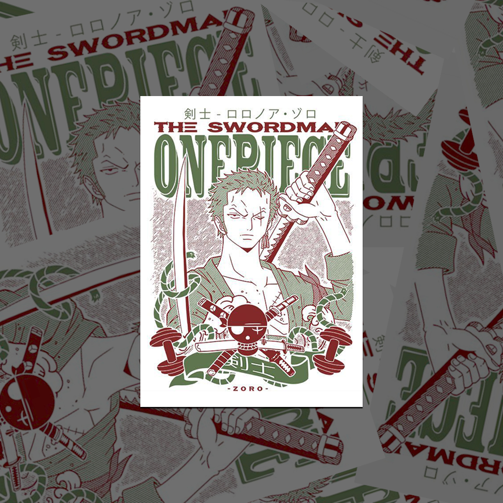 Roronoa Zoro One Piece Vinyl Sticker | Shopee Philippines