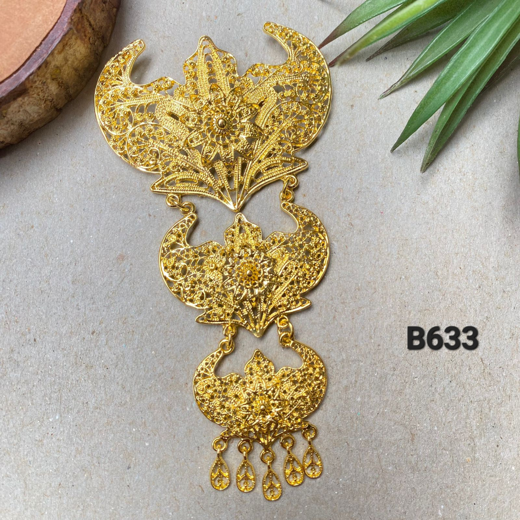 Luxury Triple Stacked Kebaya Brooch B639, B632, B634, B638, B633 ...