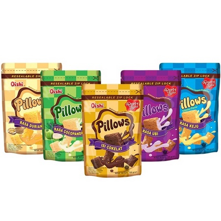 Oishi Snack Pillows Chocolate // Sweet Potatoes // Cocopandan Pouch ...