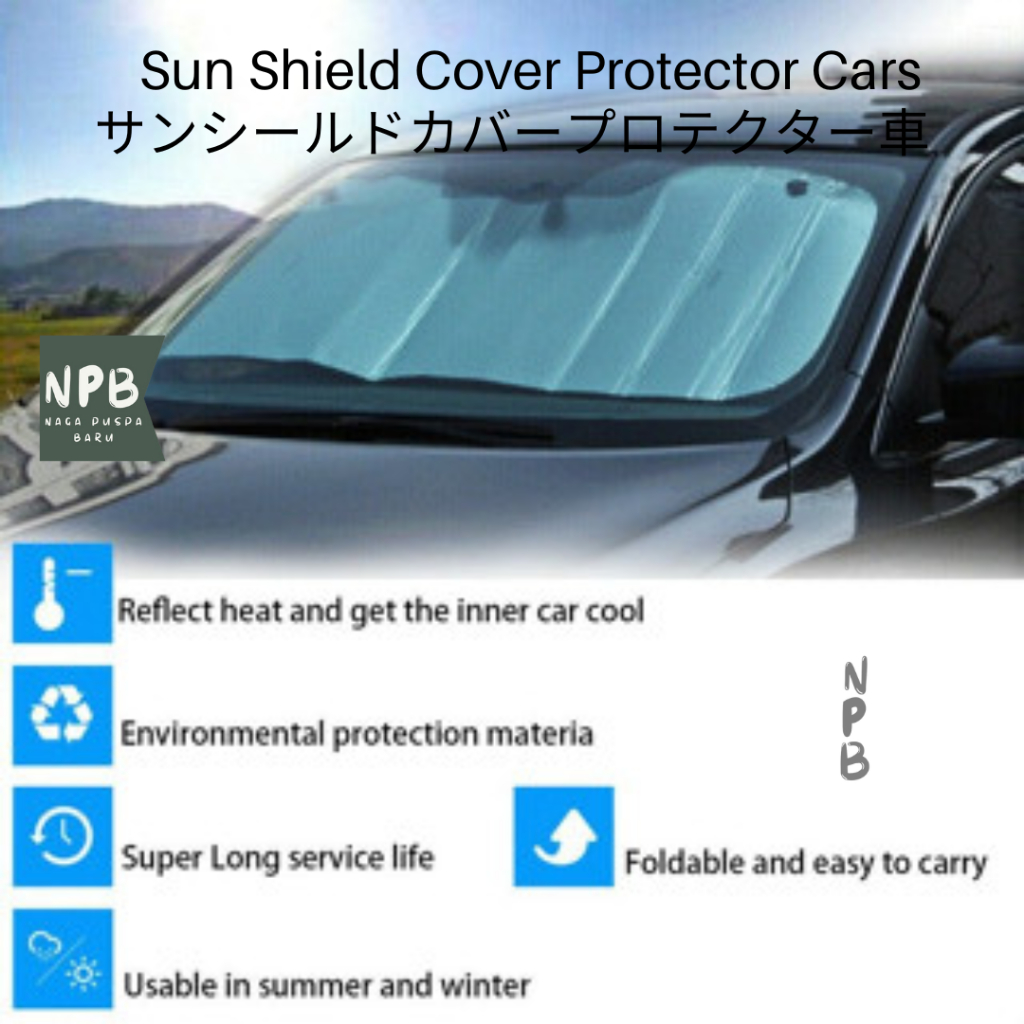 Sun Shield Cover Protector Cars - Car Window Dashboard Heat Protector ...