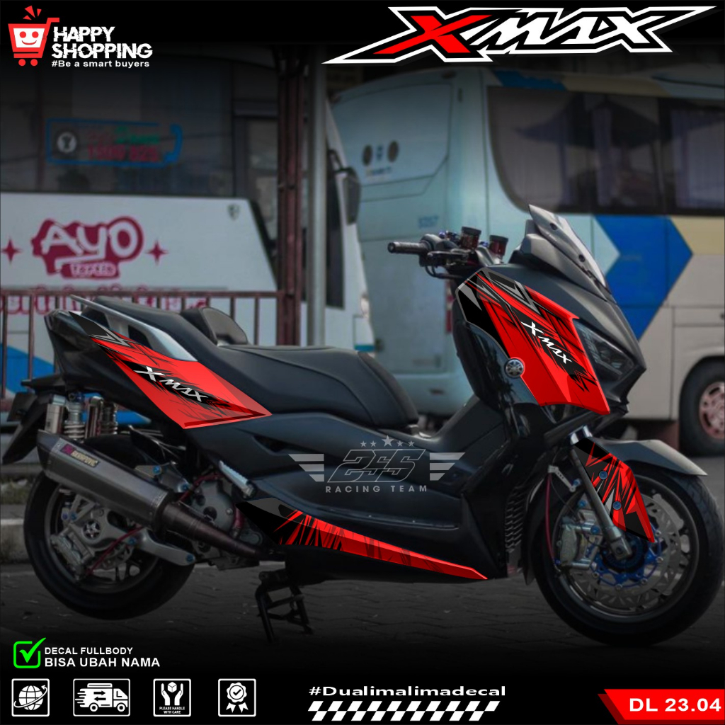 Decal Sticker Yamaha XMAX Fullbody Fullblock Latest Hayabusa Racing ...