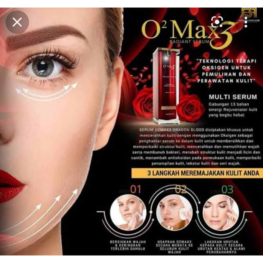 Original O2max3 / O2 max3 Serum - brightens the skin | Shopee Philippines