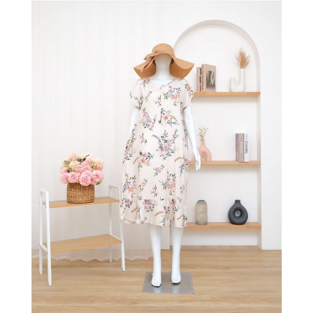 Ruffle Dress/ Short Negligee/ Contemporary Negligee/Pregnancy Negligee ...