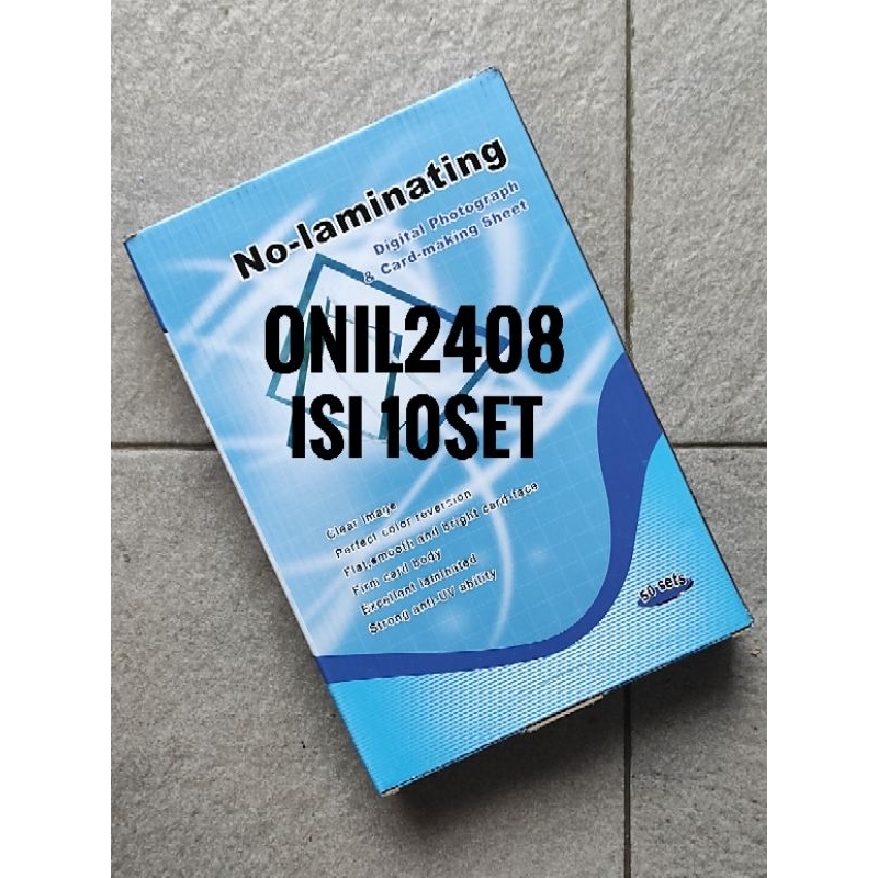 Pvc ID Card Paper / PVC Sheet ID Card / ID Card Paper contains 10 Sets ...