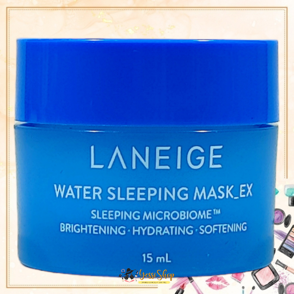 Laneige WATER SLEEPING MASK_EX 15ML WITH SLEEPING MICROBOME (BRIGHTENING - HYDRATING - SOFTENING ...