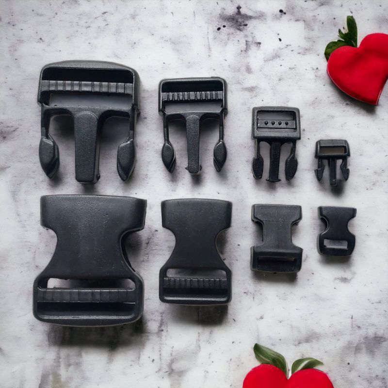 Plastic Bag Buckle plastic lock for STRAP Sizes 1cm, 2cm, 2.5cm and 4cm ...