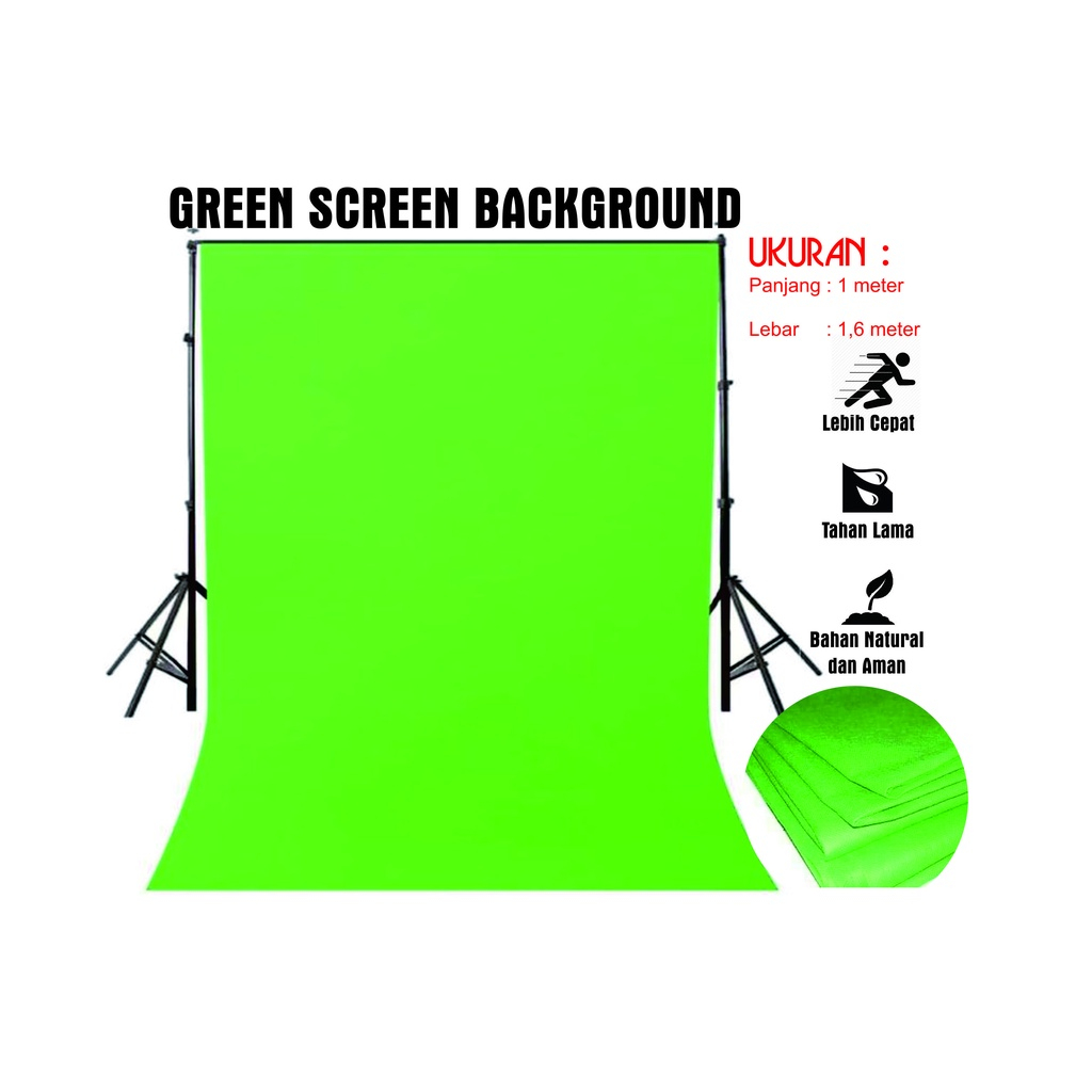 Green Screen Cloth for Photo and Video Backgrounds Premium Material ...