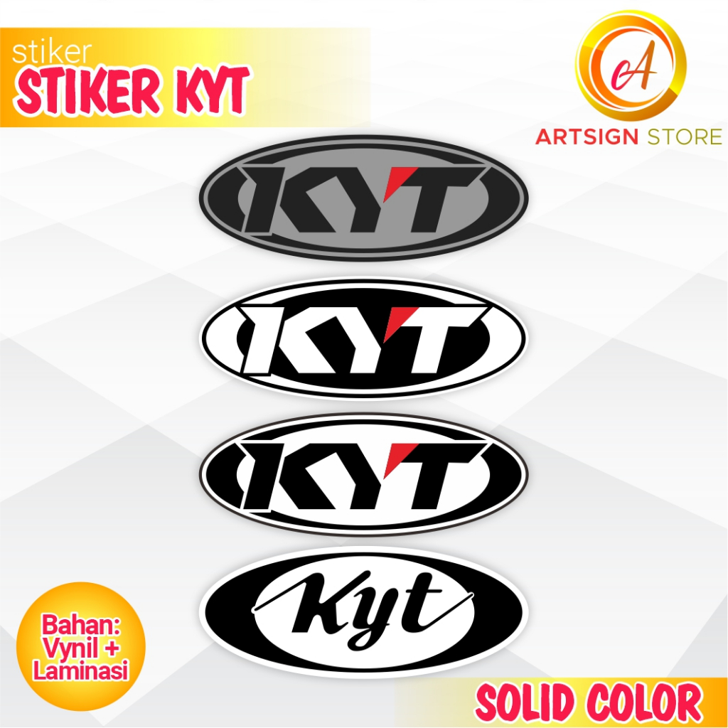 Kyt Helmet Logo Sticker / Round KYT Sticker / Helmet Sticker / Round ...