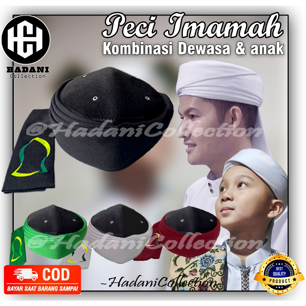 Combination Permanent Instant Imamate Cap/3 meter Permanent Imamate ...