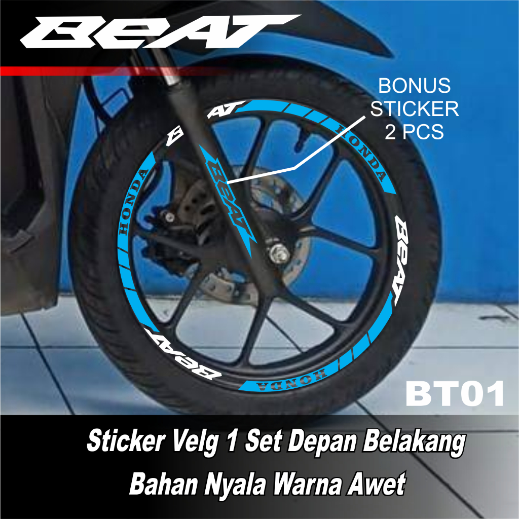 Sticker CUTTING LIST Rim BEAT BT01 | Shopee Philippines