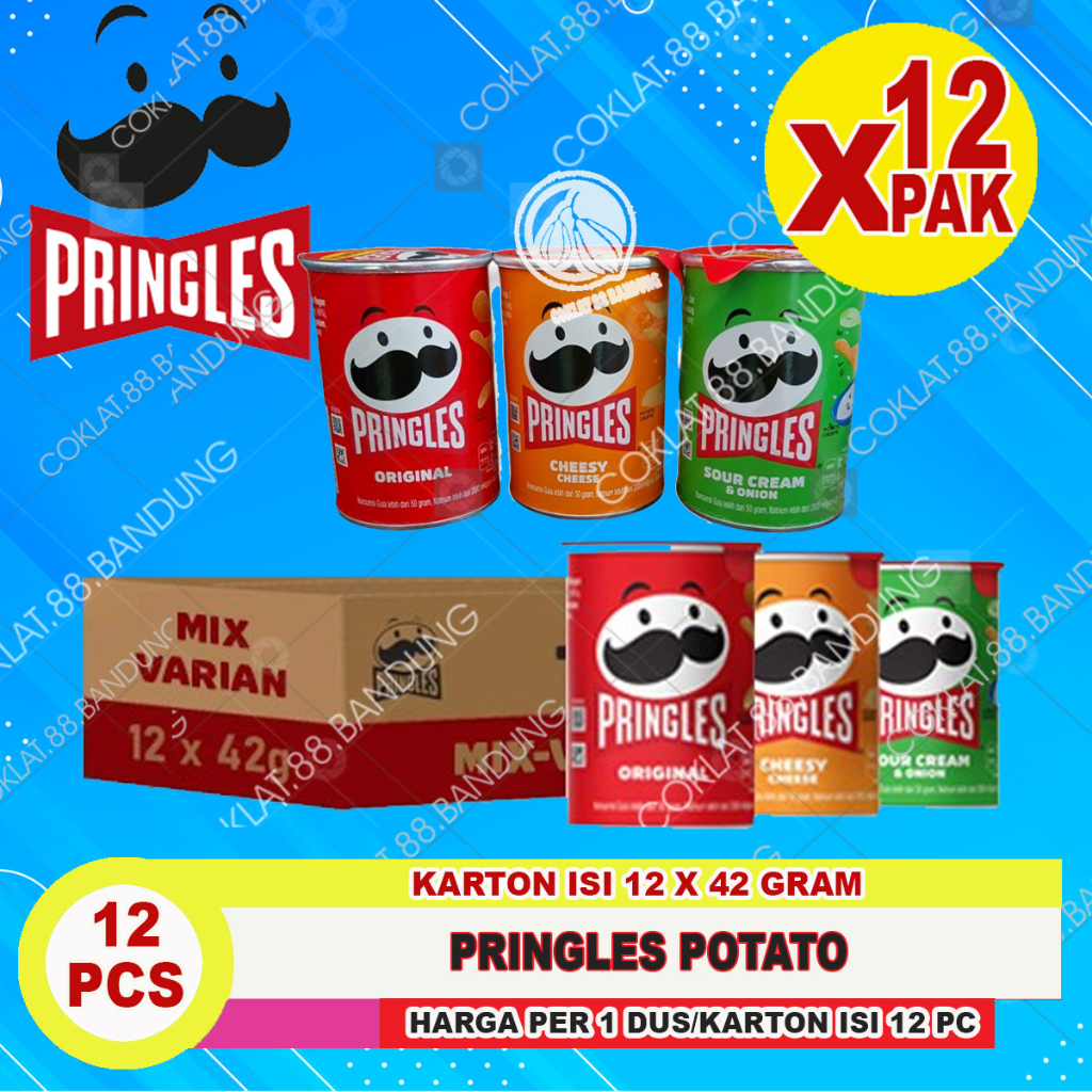 Pringles MINI 1 Box Contains 12 PCS X 42GR, PRINGLES 42gram 1 Carton ...