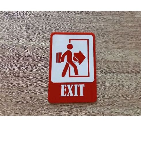 Exclusive Acrylic Exit Label sign, not a Sticker | Shopee Philippines