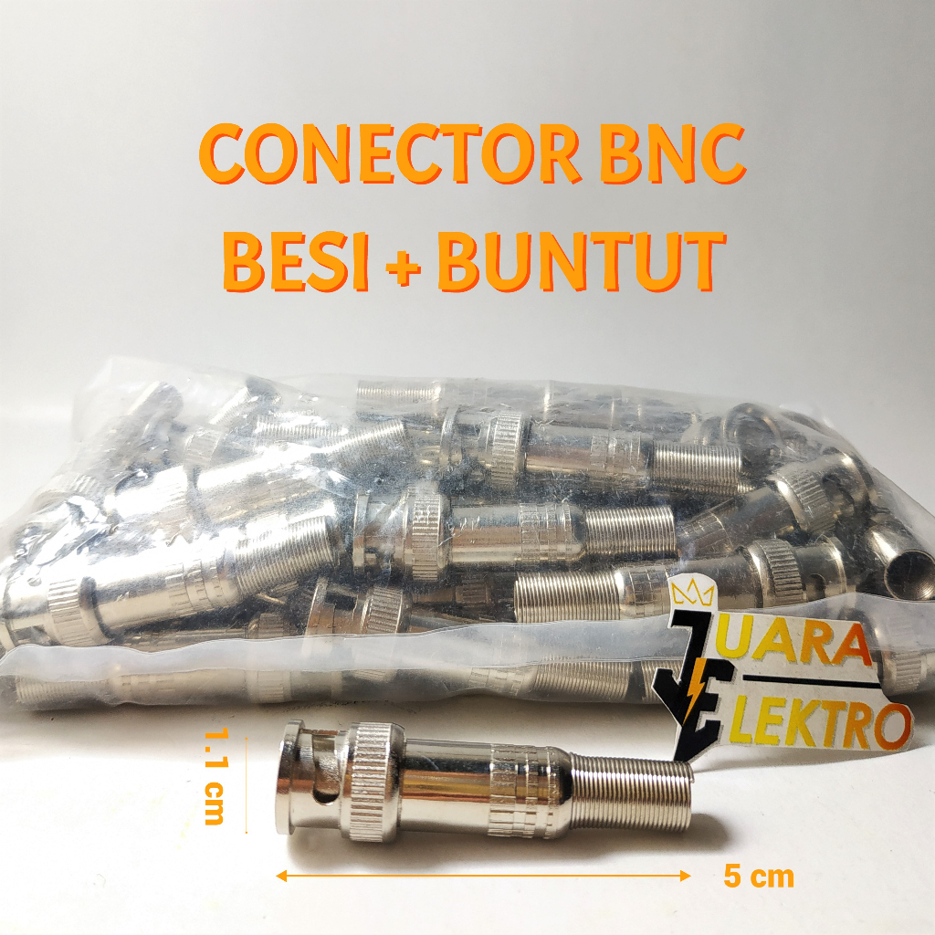 Iron BNC Connector + Tail | Taiwan Drat BNC Connector (Connection ...