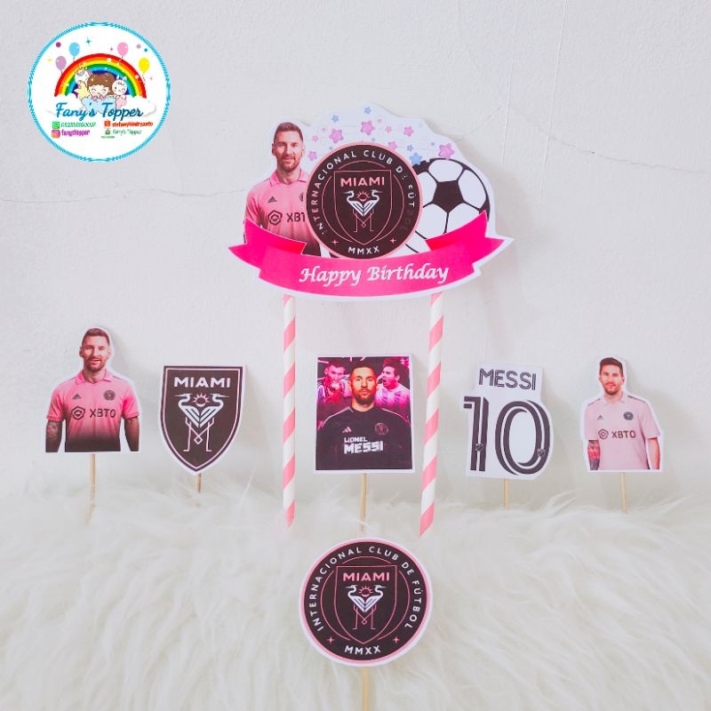 Inter Miami topper happy birthday topper soccer topper birthday topper ...