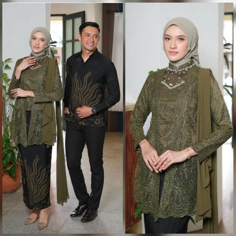 Maura COUPLE - Sania Ruffle Batik COUPLE Ori DNT Guarantee Shopee ...