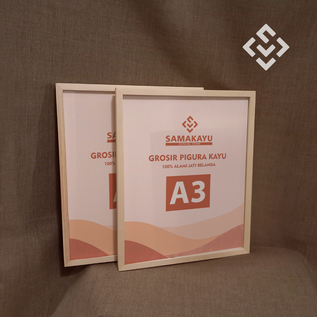 KAYU A3 Wooden Frame / Dutch Teak Wood Frame A3 Size | Shopee Philippines