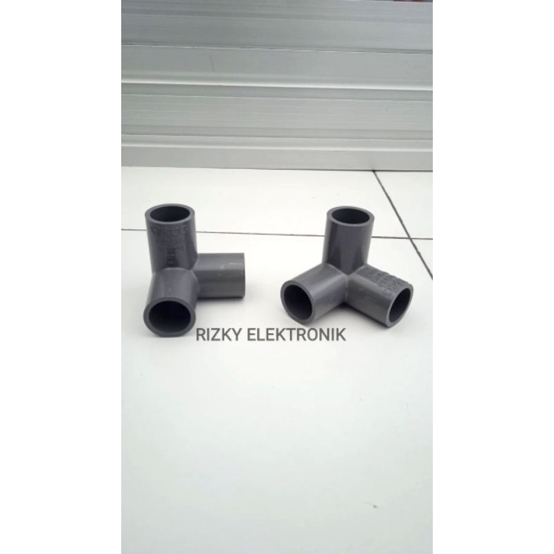 T Pipe Connection 3 Way 1/2 inch AW 3 Holes PVC SCG Good Thickness ...