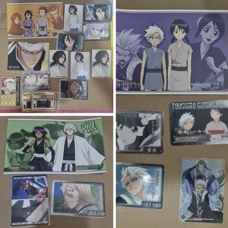 Abarai Renji Kuchiki Rukia Bleach Collectible Card Set Hitsugaya ...