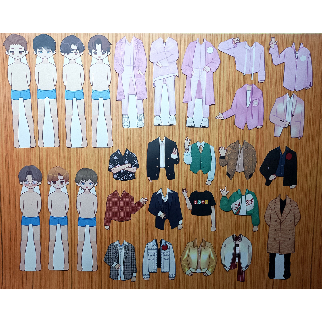 Busy Page Bp Bpan People Educational Children's Toys Paper Doll ...
