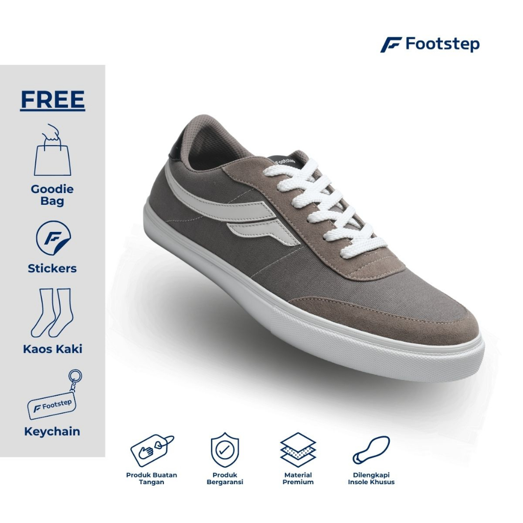 Footstep Footwear Men's Sneakers Shoes - Valiant Gray | Shopee Philippines