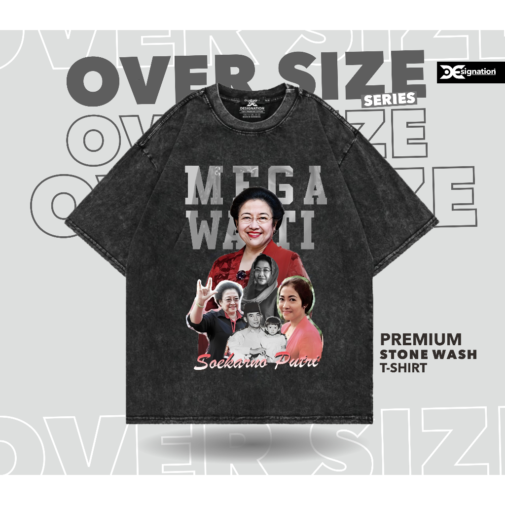 Designation - Vintage MEGAWATI Stone Wash Oversized T-Shirt / MEGAWATI ...
