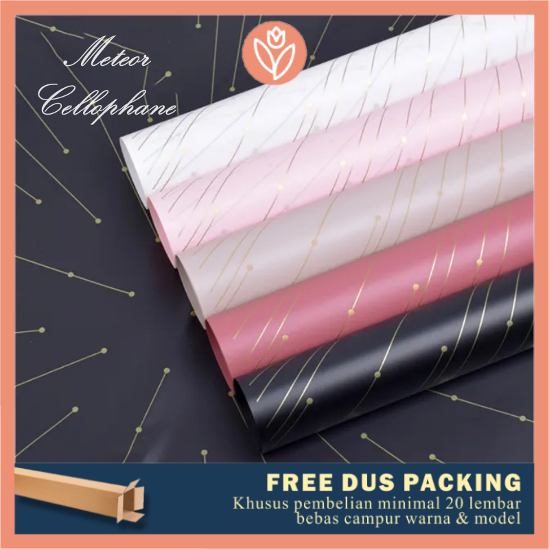 Tulip PAPERIE PAPER FLOWER BOUQUET METEOR CELLOPHANE FLOWER WRAPPING ...