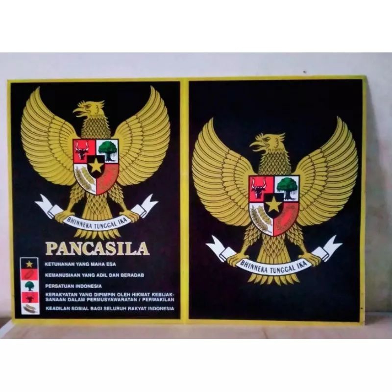 Garuda pancasila poster display, Garuda poster, size 25 x 35 cm ...