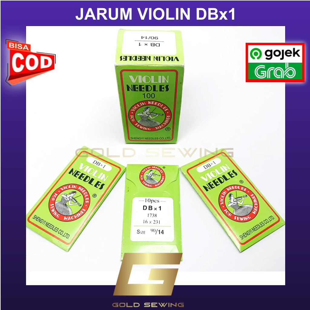 MESIN VIOLIN Needle DB x 1 DBx1 11 13 14 16 18 21 Industrial High Speed ...