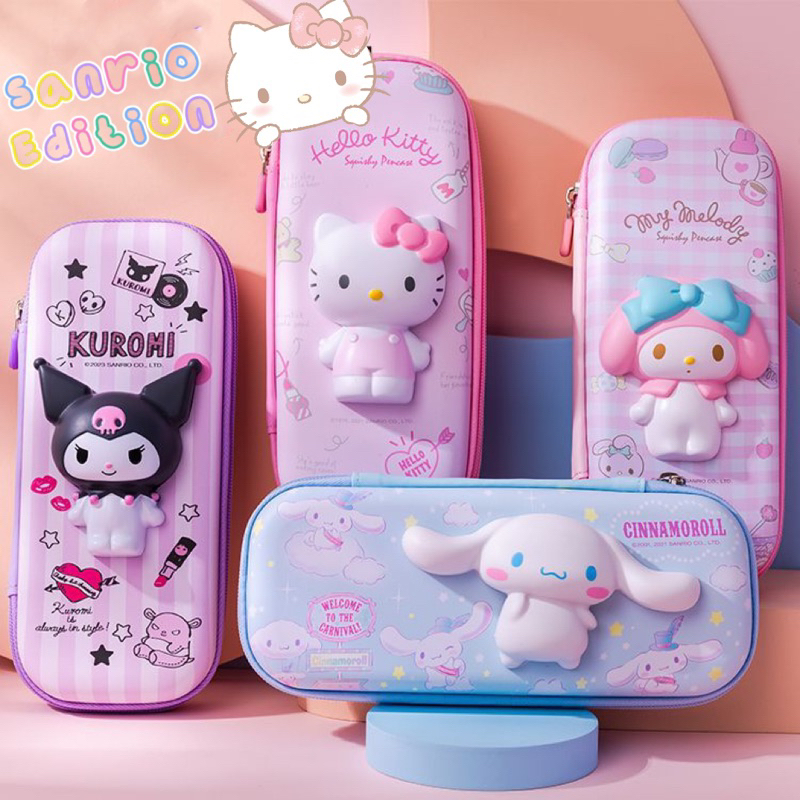 Sanrio Squishy Cute Waterproof 3D Pencil Case | Squishy Animal Pencil ...