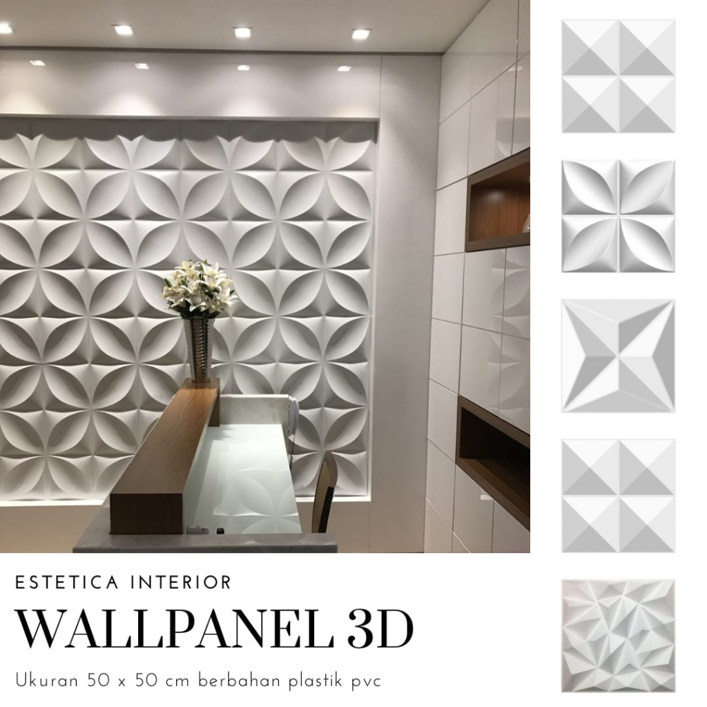 3d Wallpanel 3D PVC Wall Panel Sticker Size 50 x 50 cm | Shopee Philippines