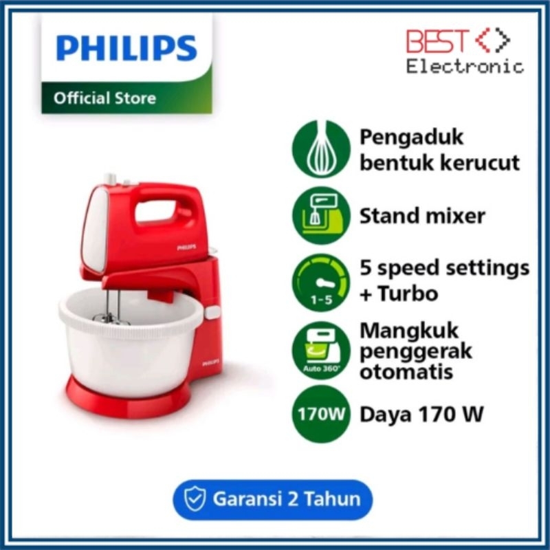 Philips Stand Mixer HR1559/10 - 170W Mixer Philips HR1559 | Shopee ...