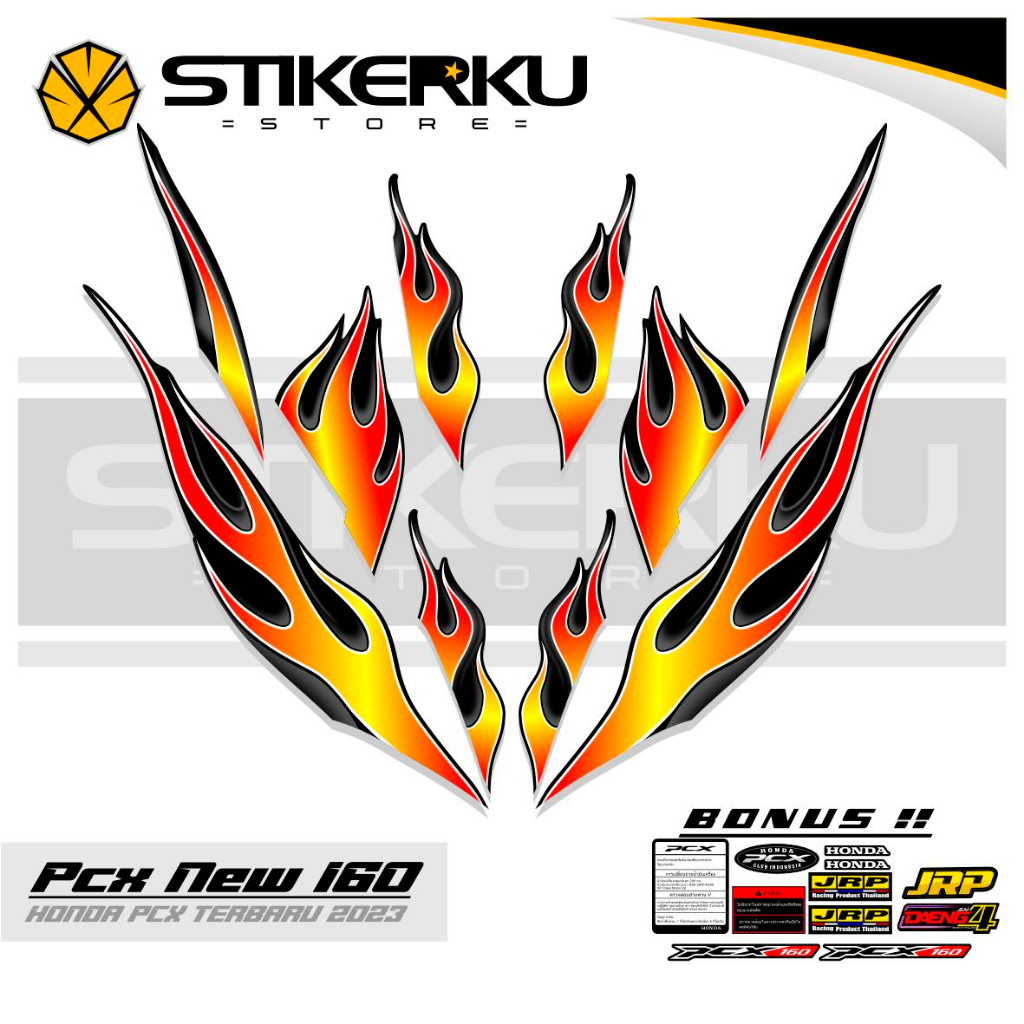 Striping PCX NEW 160 MOTIF 1/fire Edition/ALL-NEW/STICKER PCX160/LIST ...