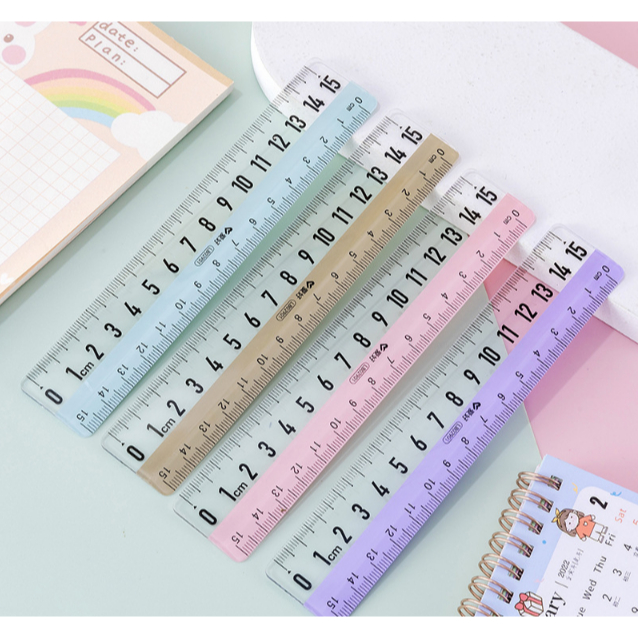 Hobby Transparent Ruler 15cm/aesthetic Transparent Ruler 15cm Pastel ...