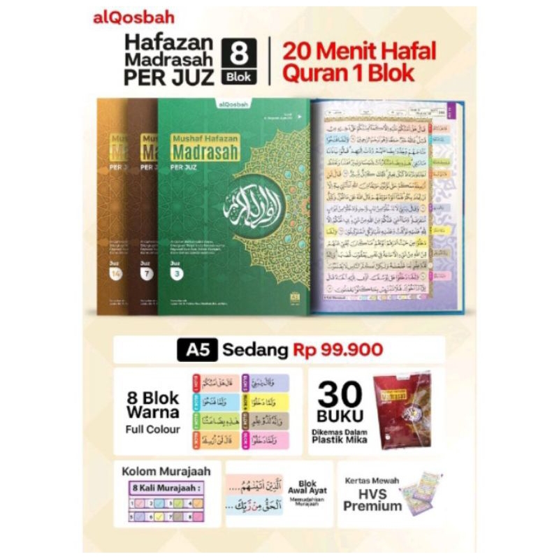 Alquran Hafazan Per Juz A5 (15x21 cm) | Shopee Philippines