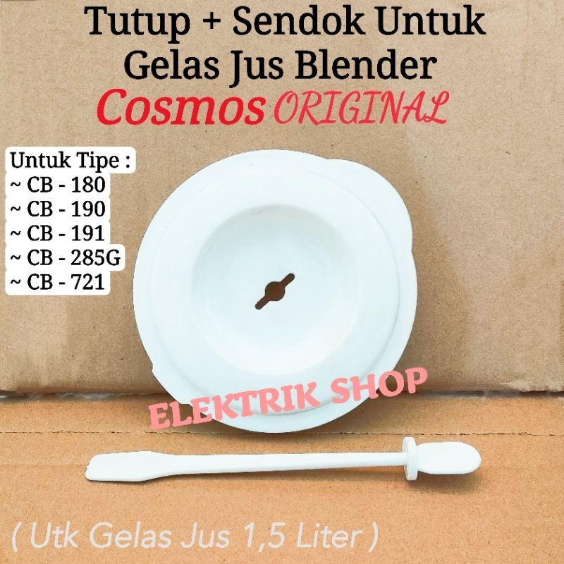 PUTIH Lid+stirring Spoon For COSMOS ORIGINAL Juice BLENDER Glass Type ...