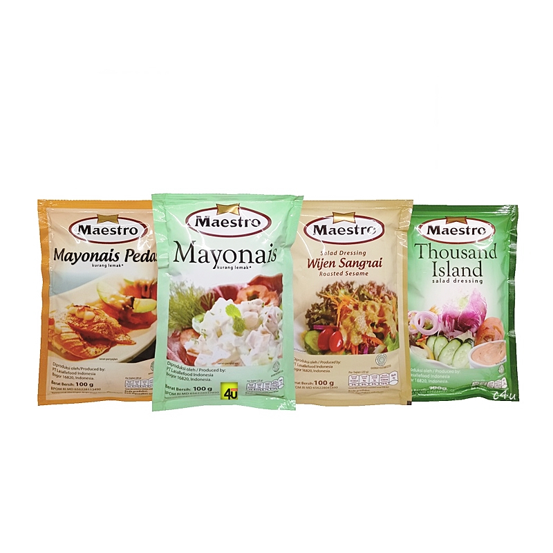 Maestro - Mayonnaise and Salad Dressing - 100 gr SACHET | Shopee ...