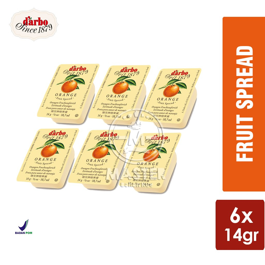 Darbo Fruit Spread / Darbo Jam / Fruit Spread [6pcs x14gr] | Shopee ...