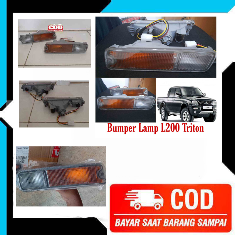 MITSUBISHI L200 - STRADA FRONT BUMPER LIGHTS - TRIANGLE BUMPER LAMP ...
