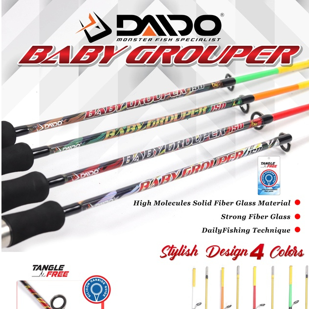 Daido Baby Grouper Solid Fiber Rod 150cm | Shopee Philippines