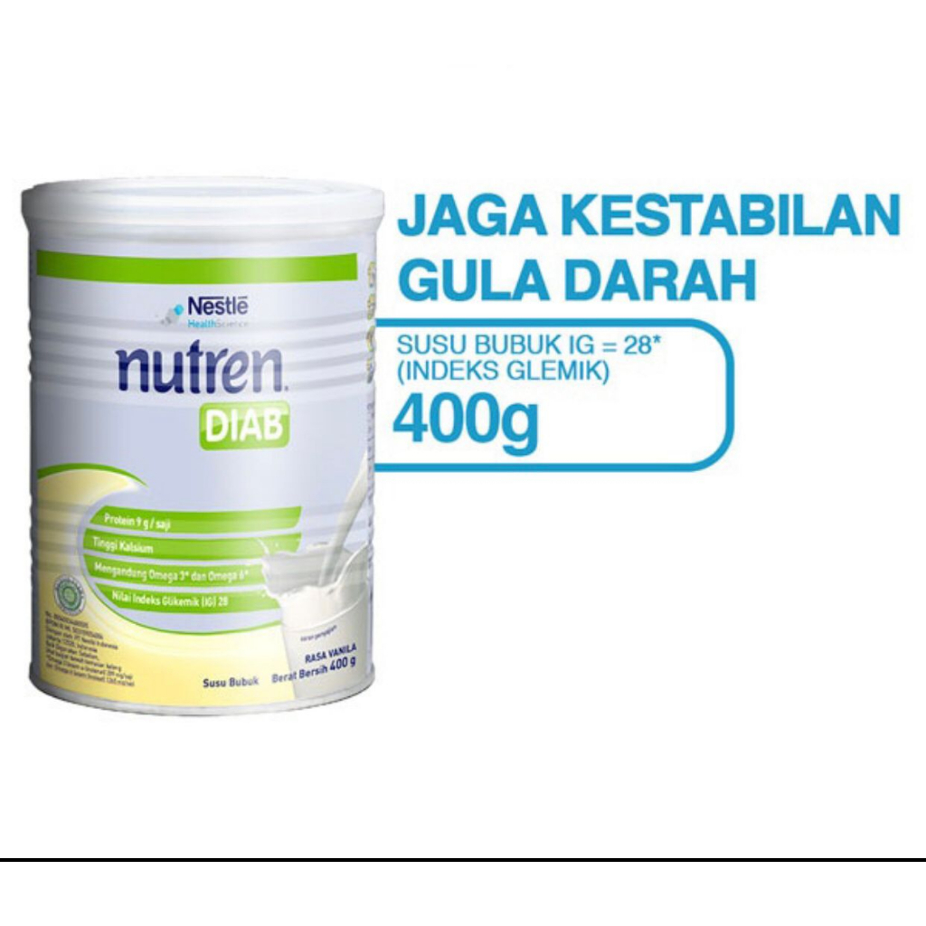 Nestle NUTREN Diab - Vanilla Diabetes Milk - 400gram Cans | Shopee ...