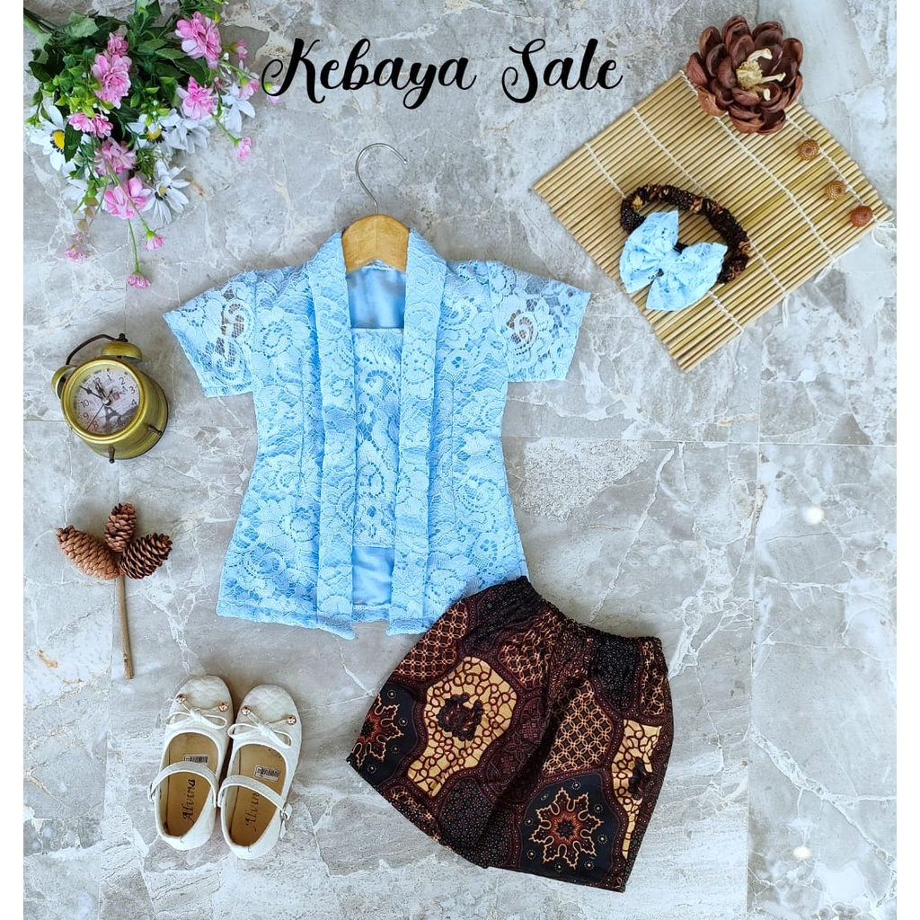 Frozen Blue Children's Velvet KEBAYA 8-10 Years/NEWBORN KEBAYA/KEBAYA ...