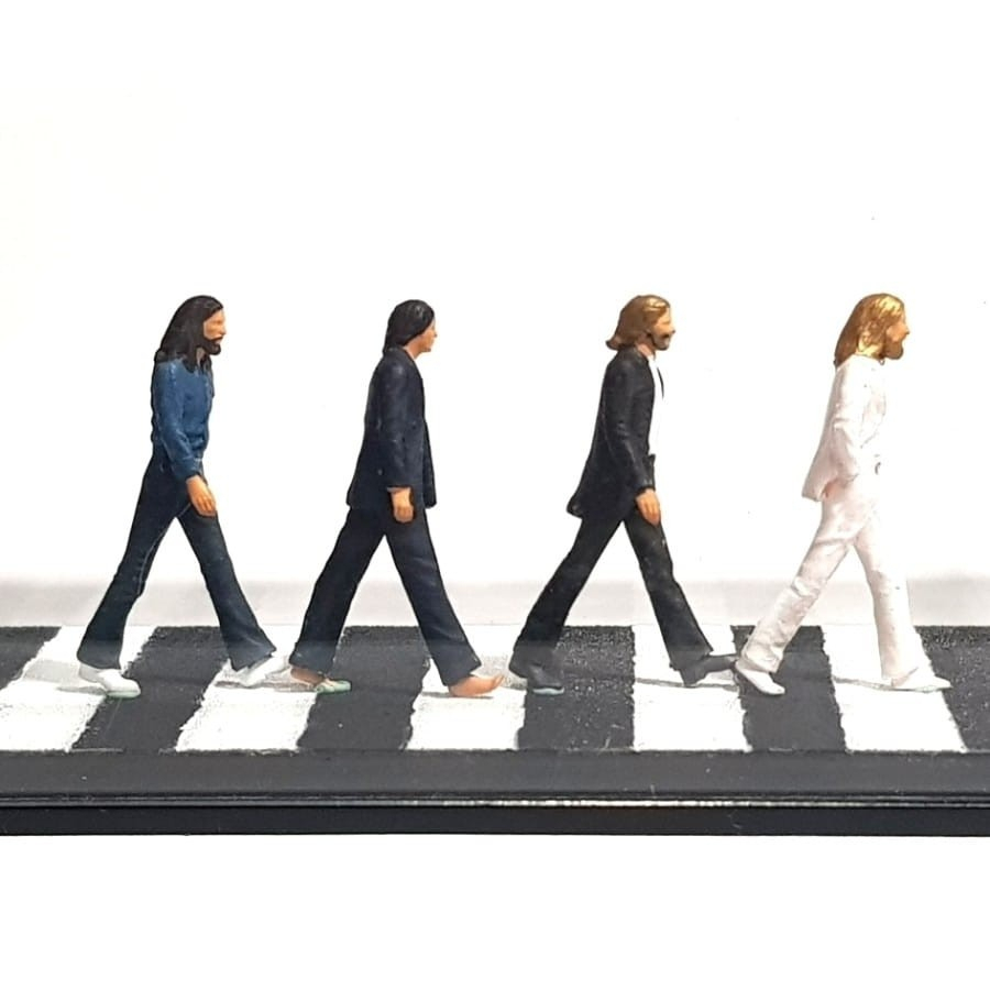 The Beatles Abbey Road Figure scale 1-64 diorama - painted | Shopee ...