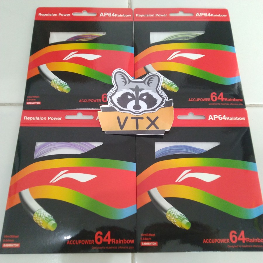Badminton Racket Strings Lining AP 64 Rainbow | Shopee Philippines