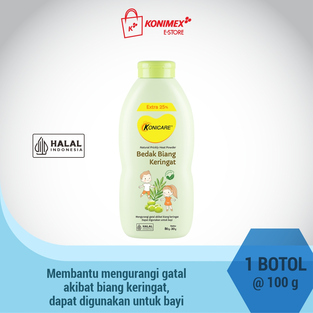 Konicare Prickly Heat Powder Bottle 80 gr | Shopee Philippines
