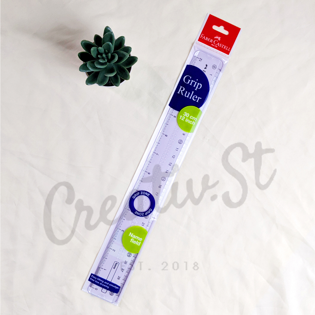 Faber CASTELL Ruler 30 Cm Ruler Scale 12 Inch | Shopee Philippines