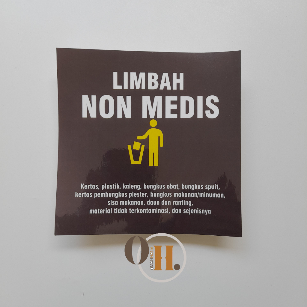 Non-Medical Waste Stickers - Non-Medical Waste Label Stickers - Vinyl ...