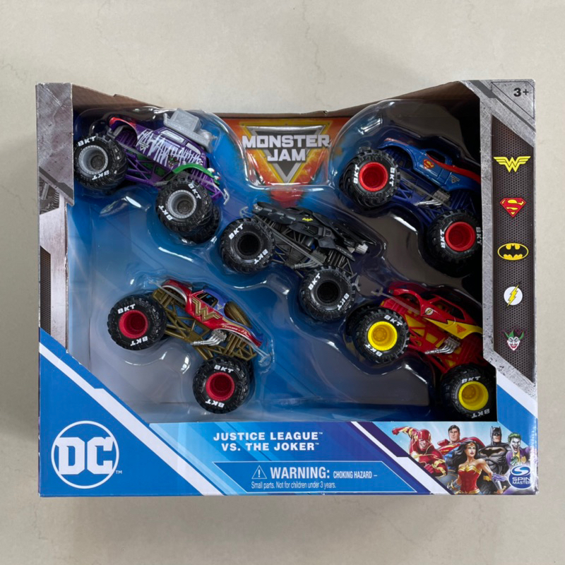 Spin Master Monster Jam Justice League Superman Batman Flash Wonder ...