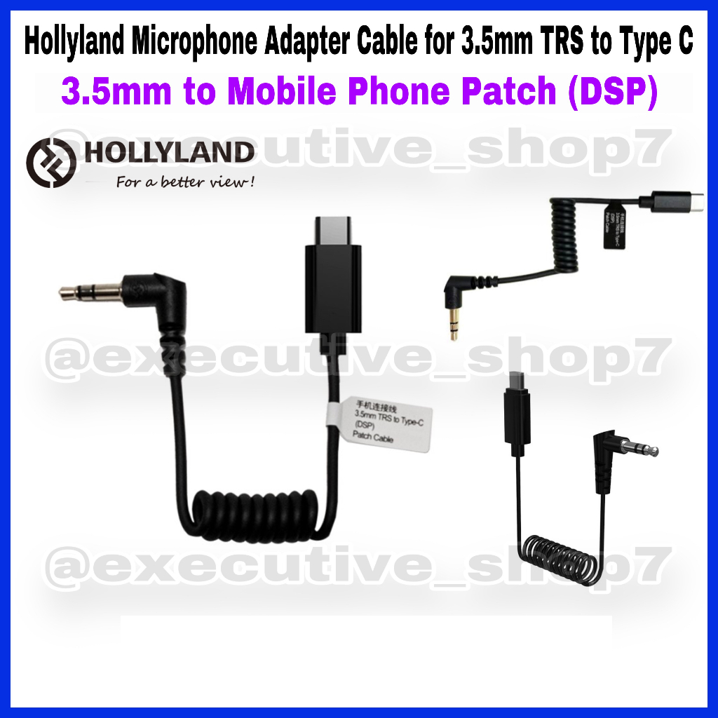 Hollyland Microphone Adapter Cable for 3.5mm TRS to Type C - 3.5mm to ...