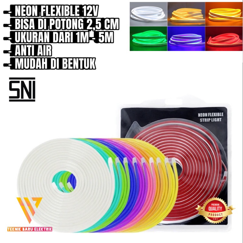 Led Flex Neon Lights 12V 5m 1 2 3 4 5 meters Flexible Led Strip ...