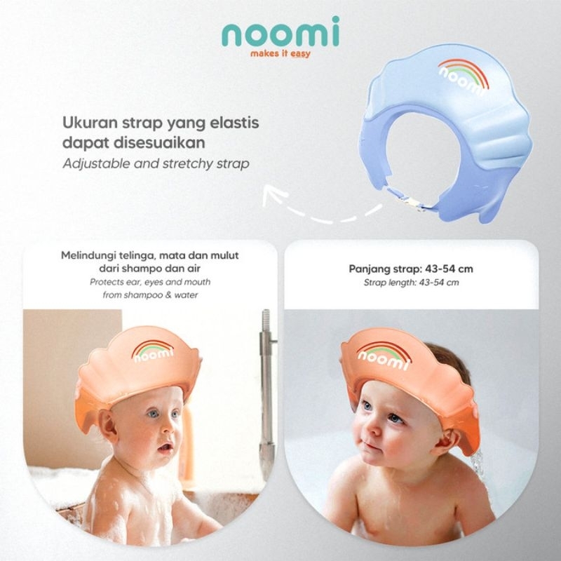 MATA Noomi Shower Hat - Nomi Baby Eye Cover Protective Shampoo Hat ...